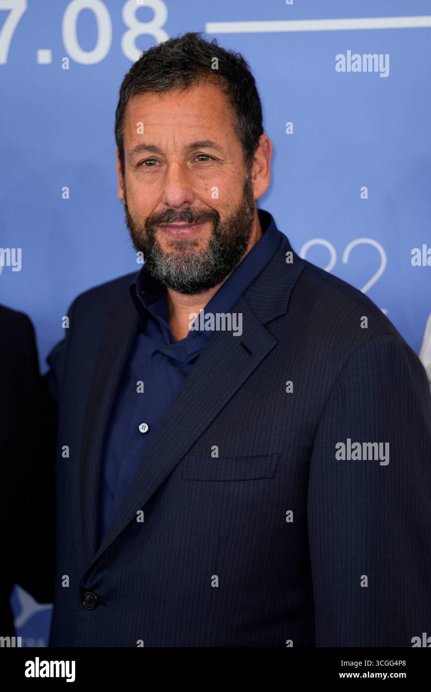 Adam Sandler attends the ''Jay Kelly'' photocall during the 82nd Venice ...