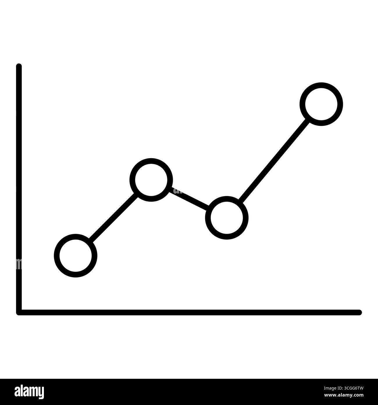 Points connected chart icon Stock Vector Images - Alamy
