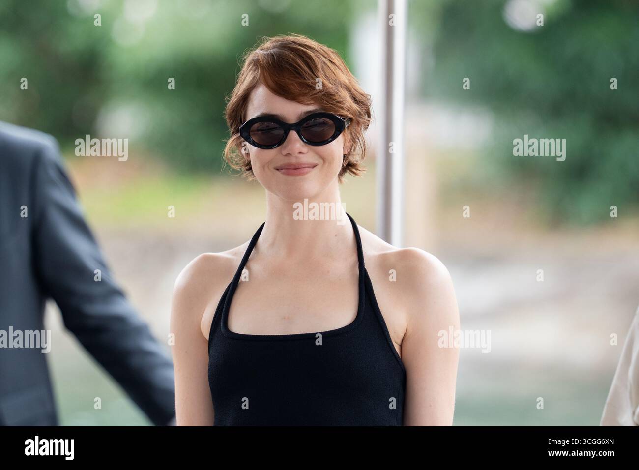 Emma Stone is seen at the 82nd Venice International Film Festival in ...
