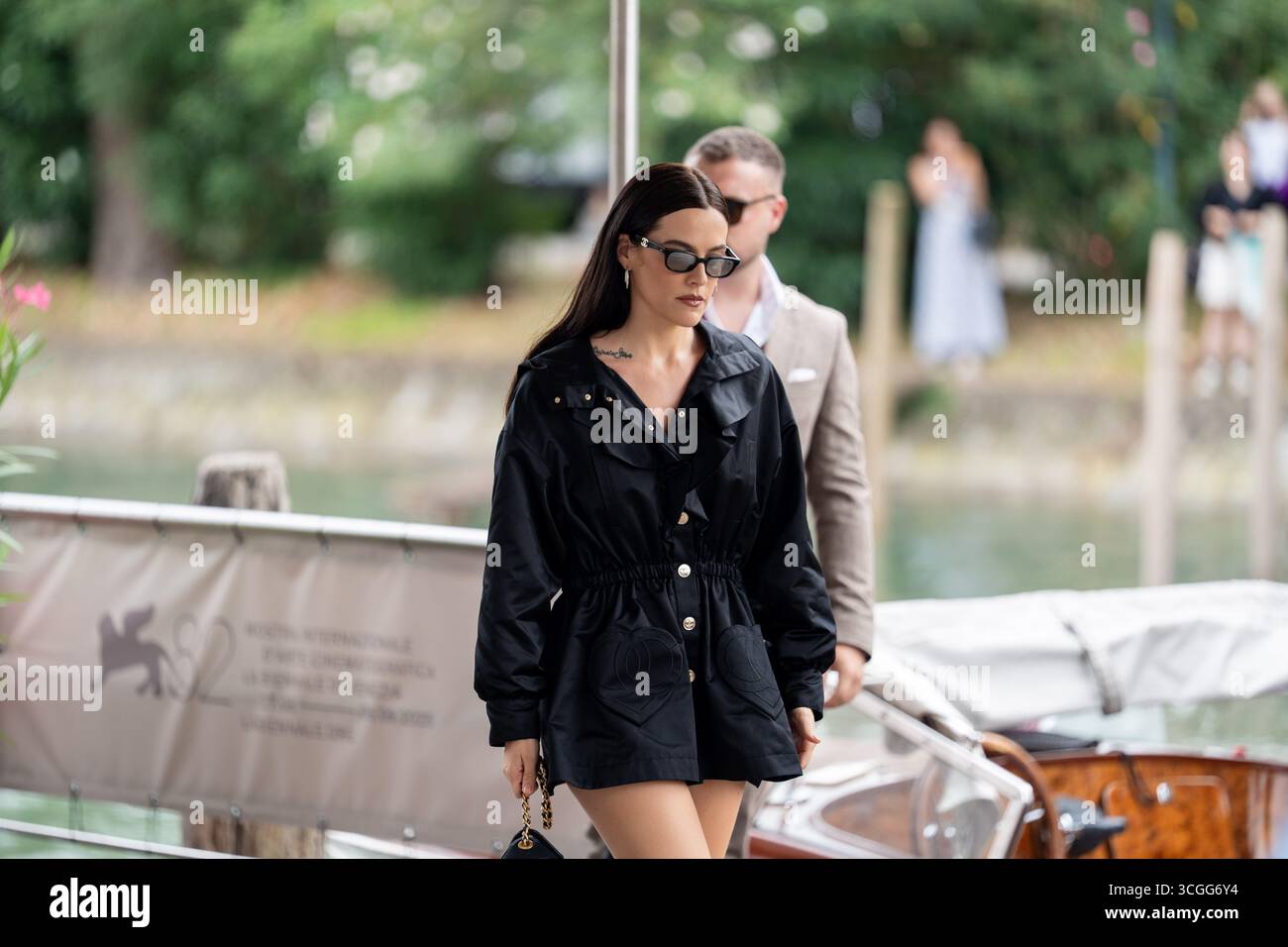 Riley Keough arrives at Palazzo del Casino for the ''Jay Kelly ...