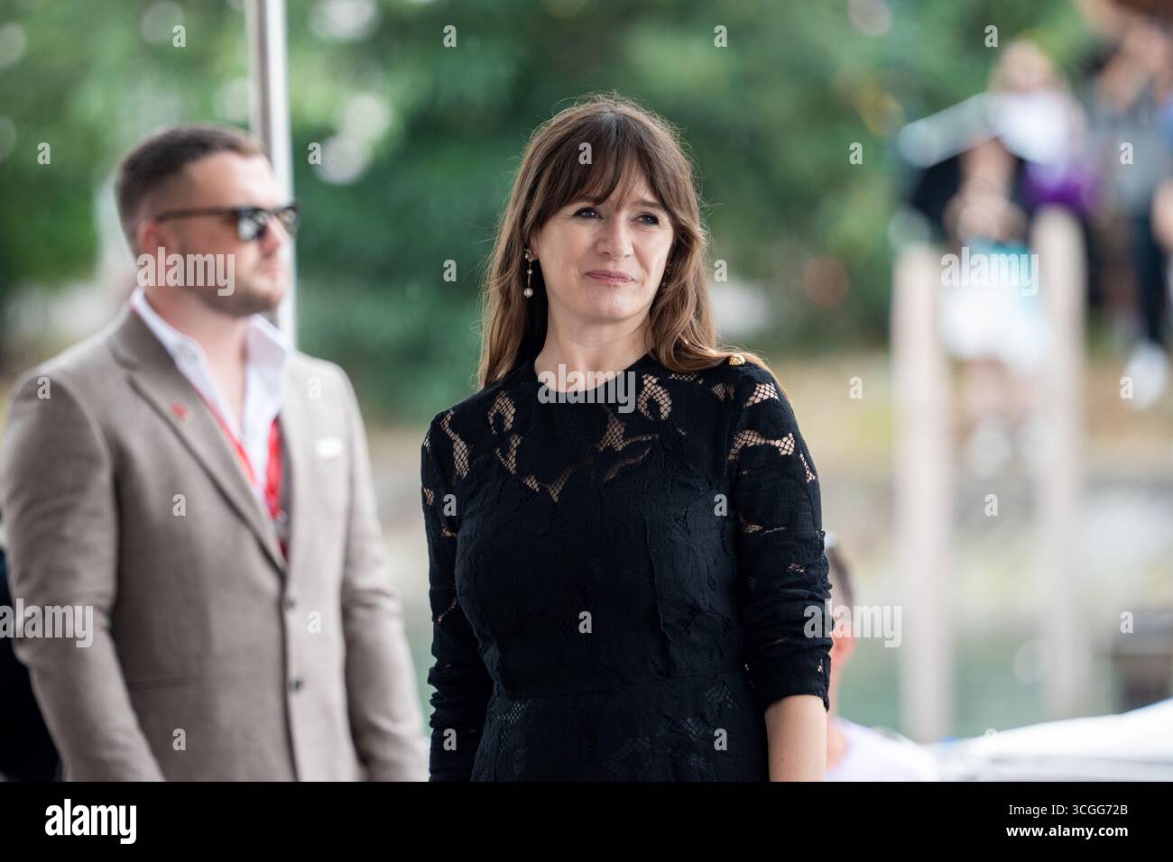 Emily Mortimer arrives at Palazzo del Casino for the ''Jay Kelly ...