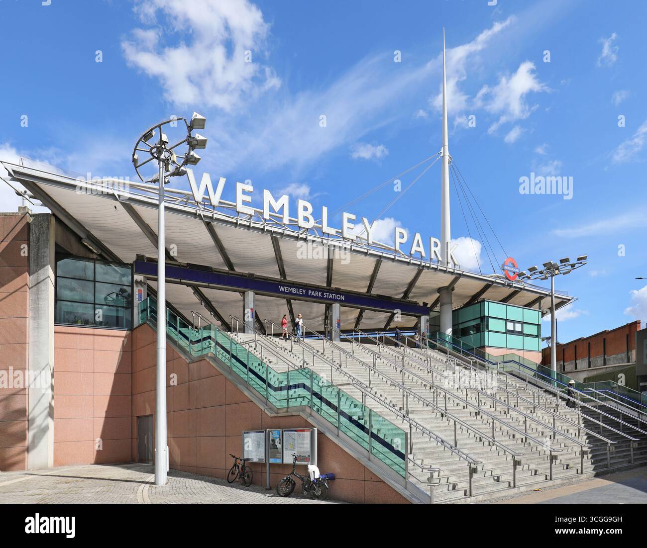 Wembley Park Underground station, London, UK. The main tube station for ...