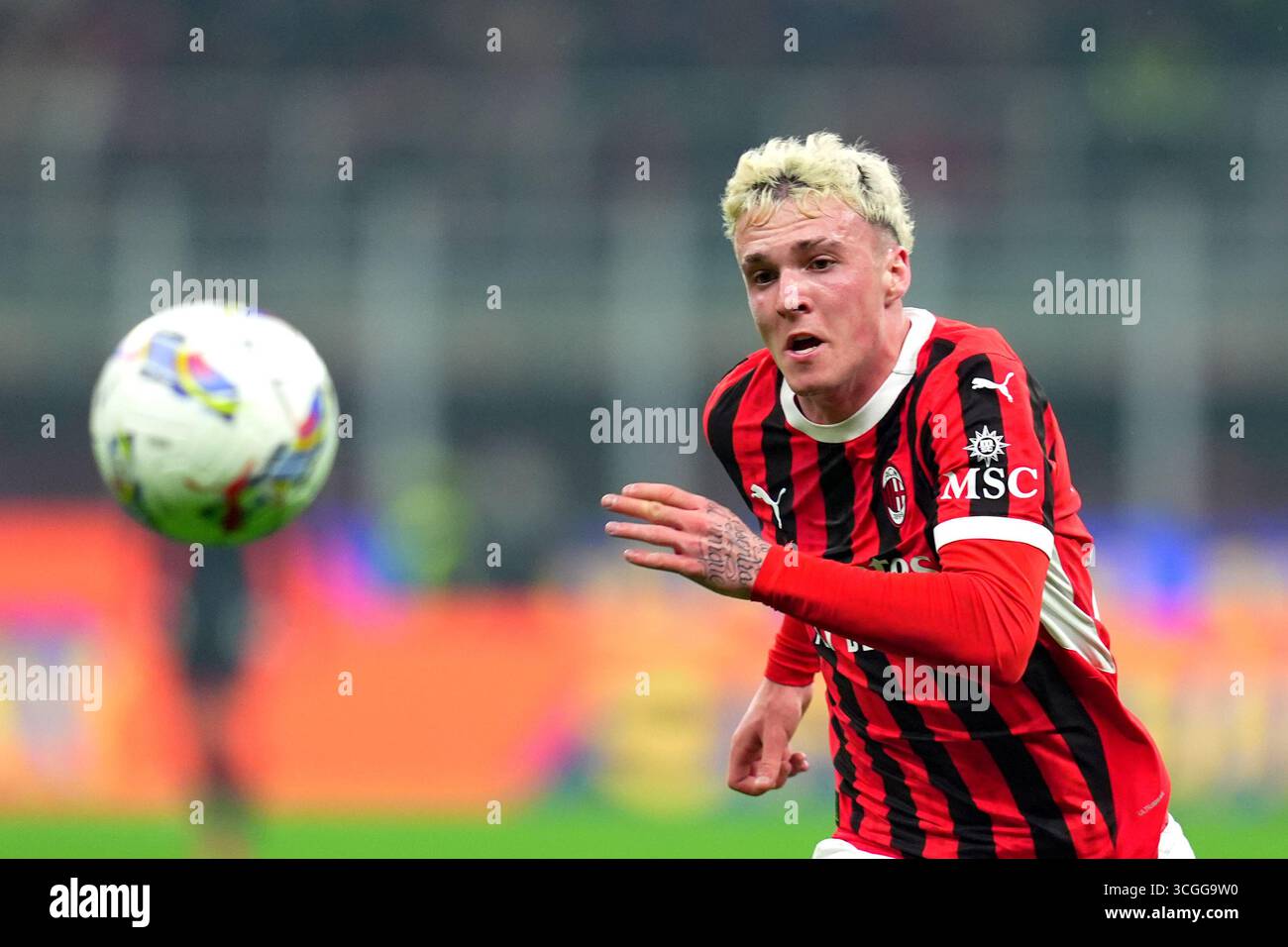 AC MilanÕs AC Milan's Alex Jimenez during the Italy Cup Frecciarossa ...