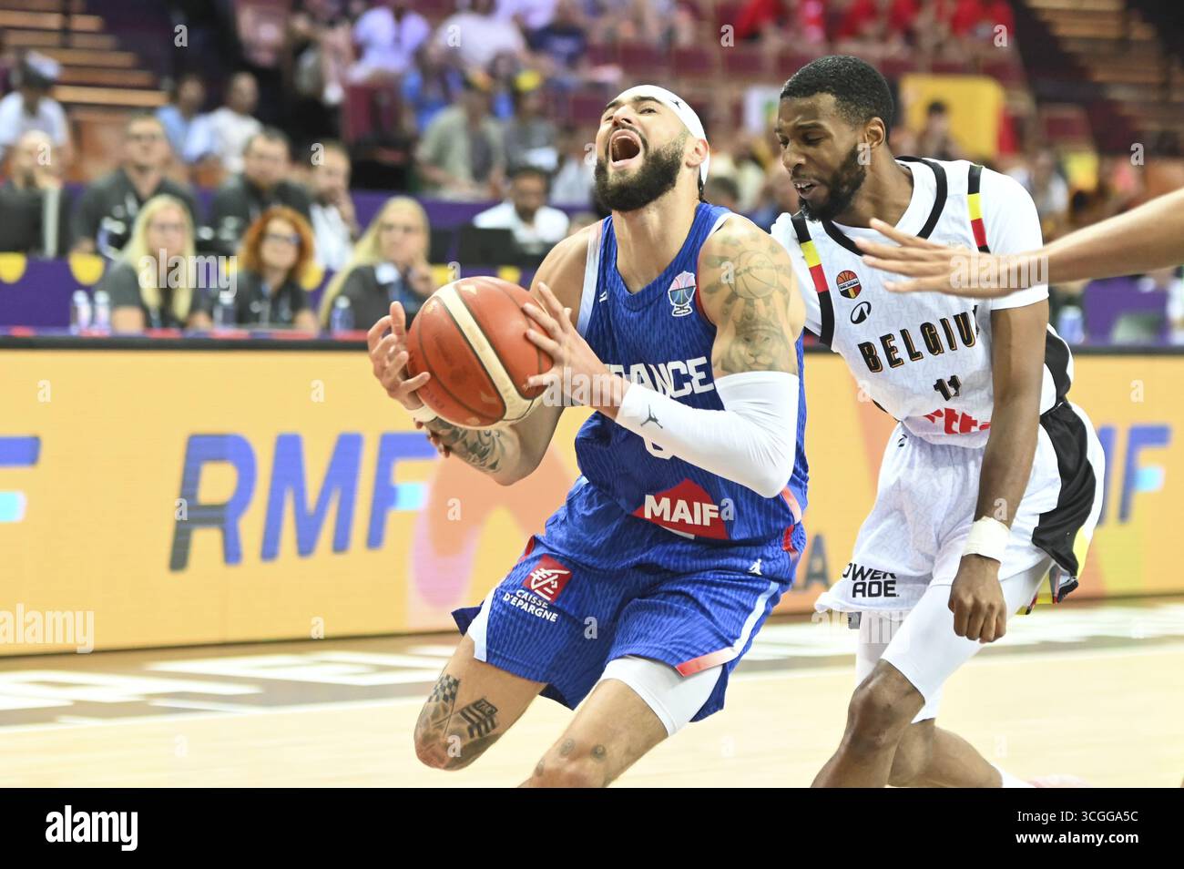 Isaia Cordinier (FRA) during match of the FIBA EuroBasket 2025 between ...