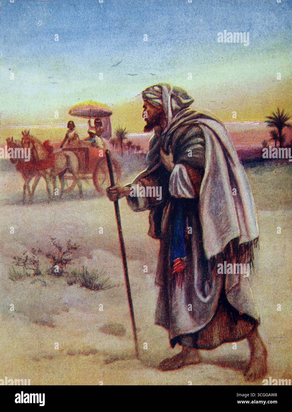 Illustration of The Ethiopian Eunuch who was going back home from ...