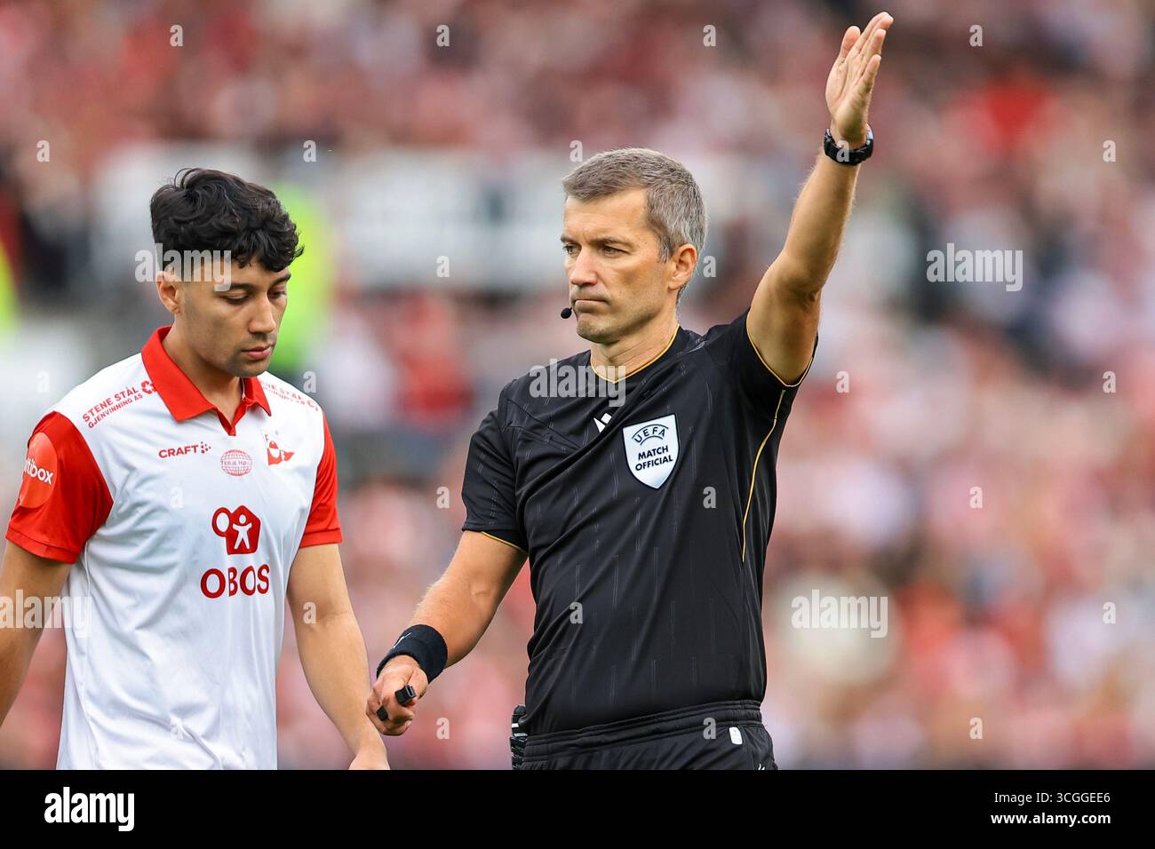 Fredrikstad 20250828. Referee Kristo Tohver during the Conference ...