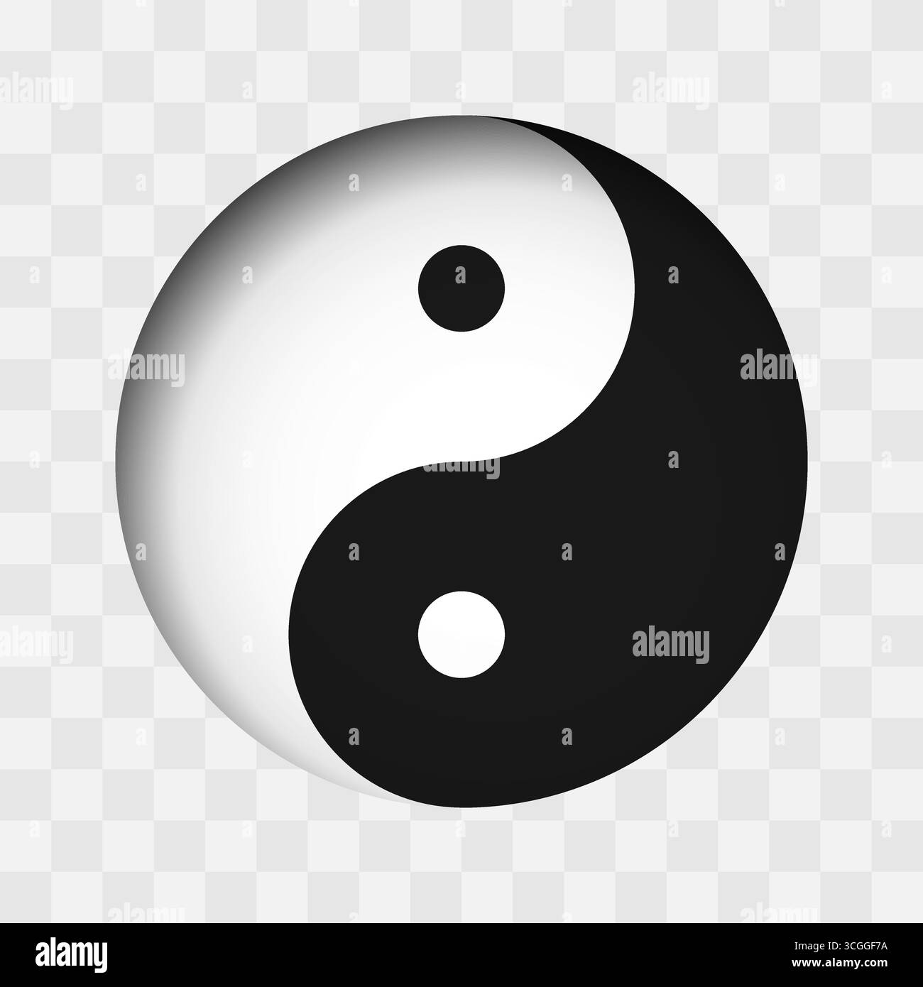 The yin and yang symbol displays two swirling forces, one dark and one ...