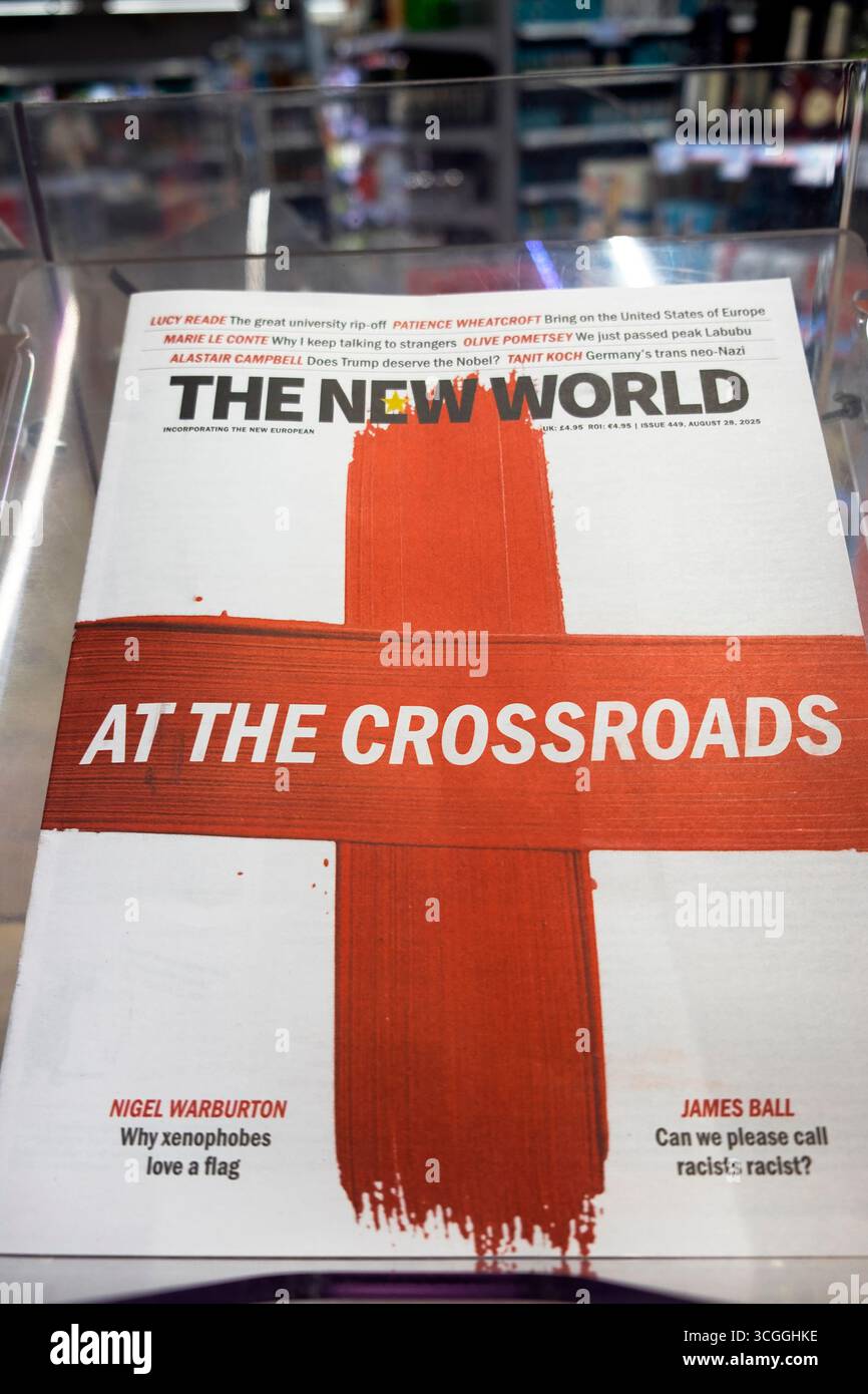 'AT THE CROSSROADS' The New World magazine newspaper headline front ...