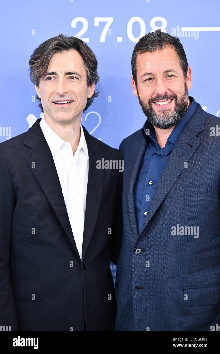 Noah Baumbach and Adam Sandler attending the Jay Kelly Photocall as ...