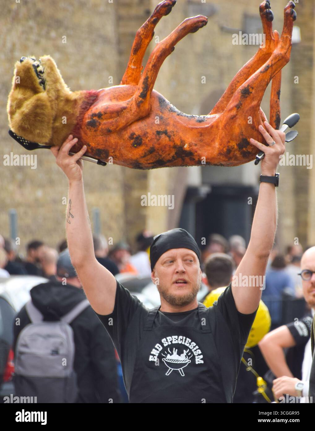 August 28, 2025, London, England, United Kingdom: PETA activists stage ...