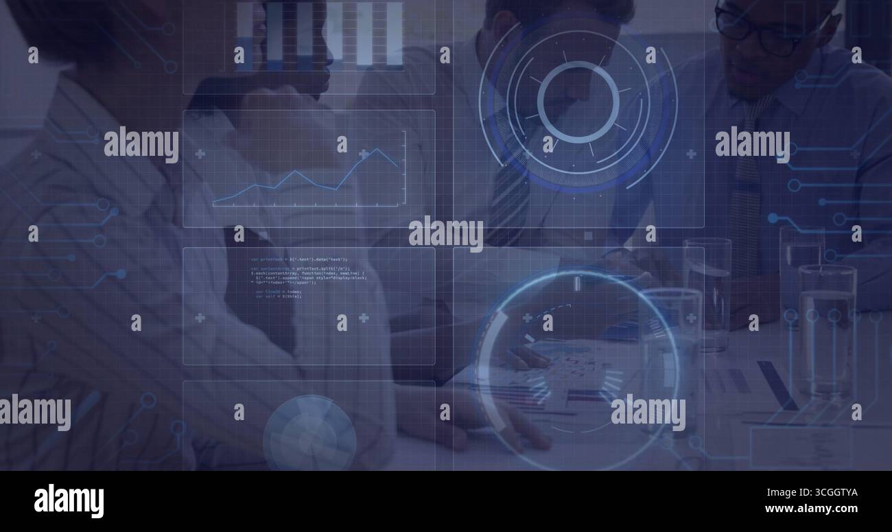 Reviewing code data charts hi-res stock photography and images - Alamy