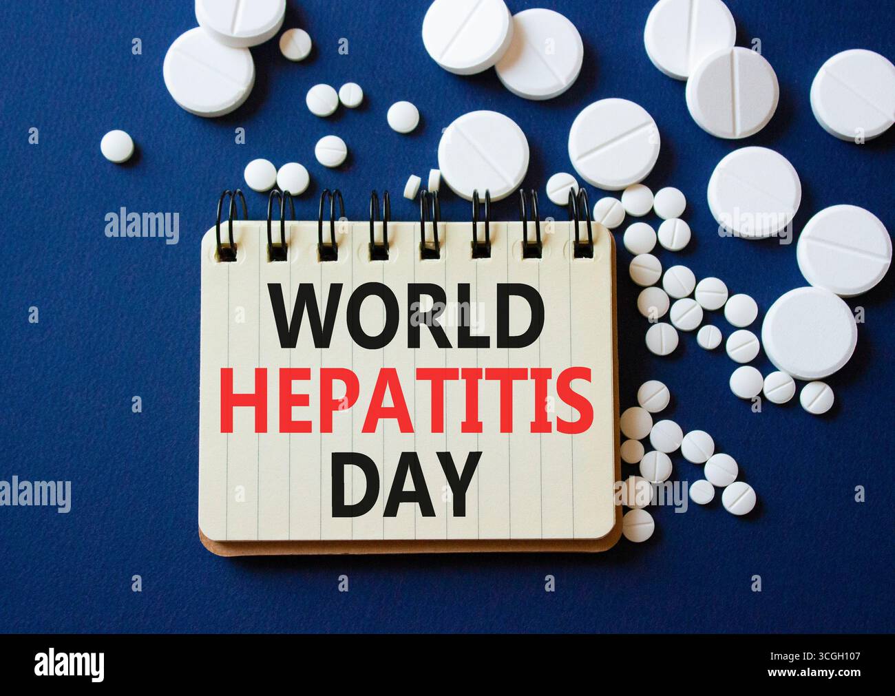 World Hepatitis Day symbol. Concept words World Hepatitis Day on ...