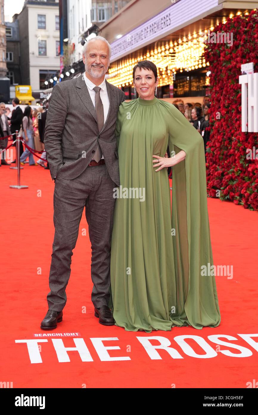 Ed Sinclair and Olivia Colman attend the UK premiere of The Roses, at ...