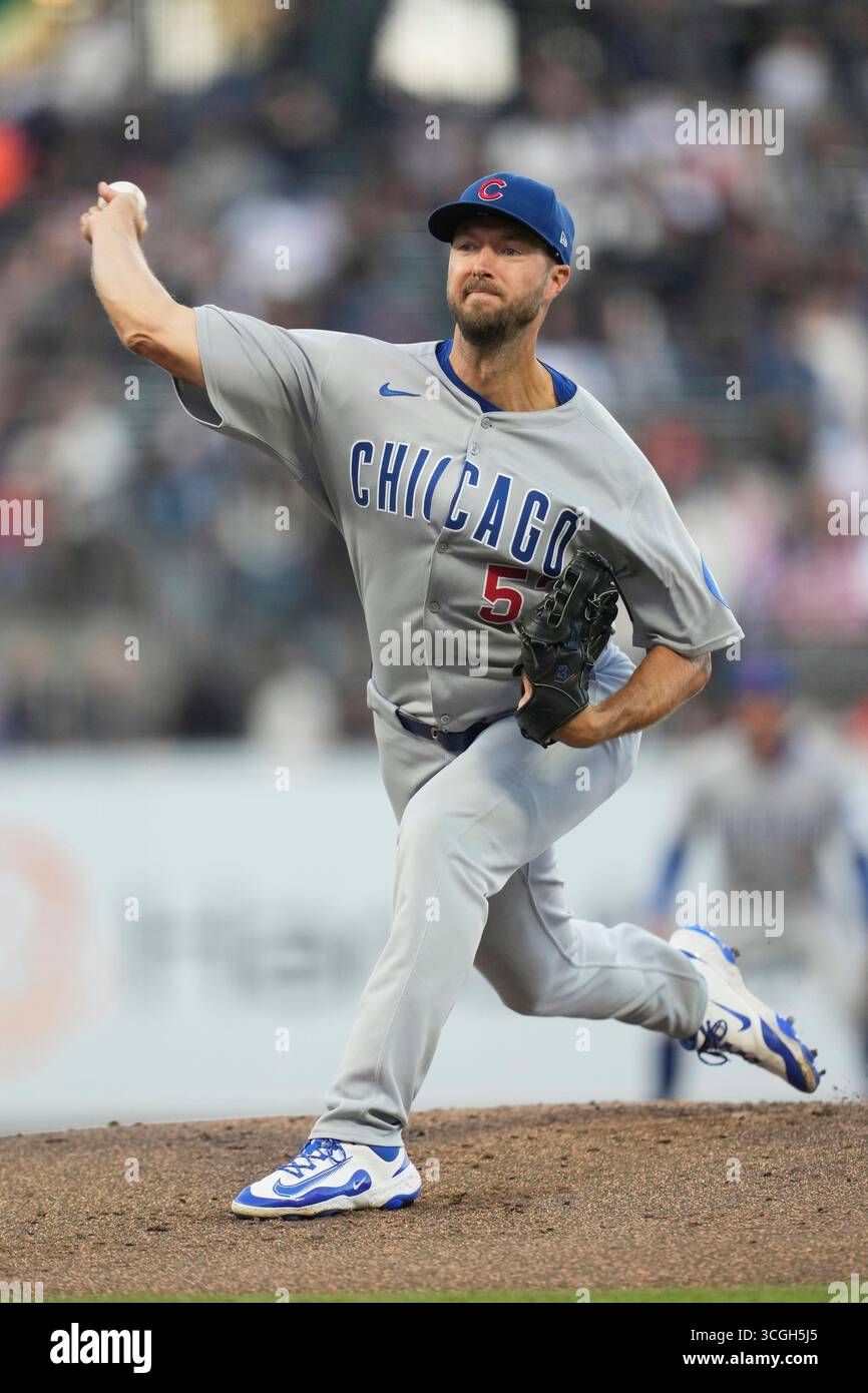 Chicago Cubs pitcher Colin Rea during a baseball game against the San ...
