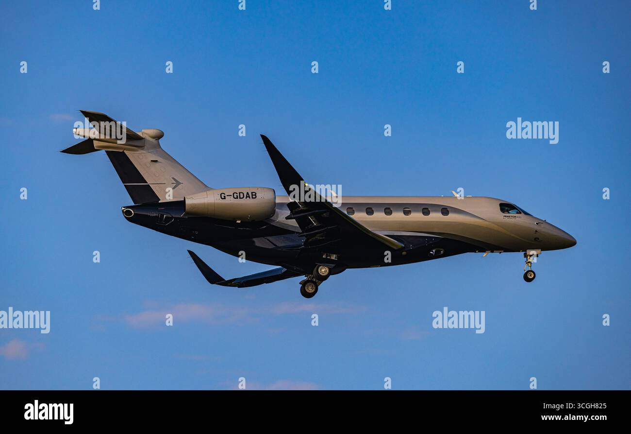 Zurich, Switzerland, 4th July 2025: An Embraer Praetor 600 from Air ...