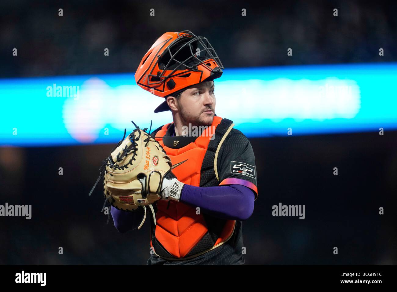 San Francisco Giants catcher Patrick Bailey during a baseball game ...