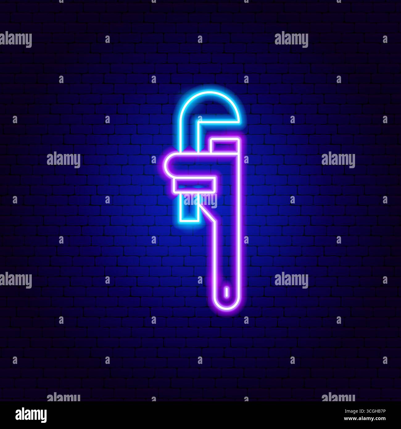 Hardware glowing neon sign Stock Vector Images - Alamy