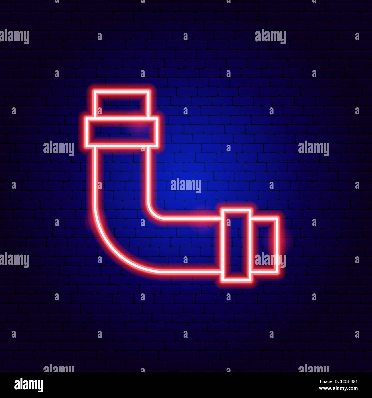 Red drain pipe Stock Vector Images - Alamy