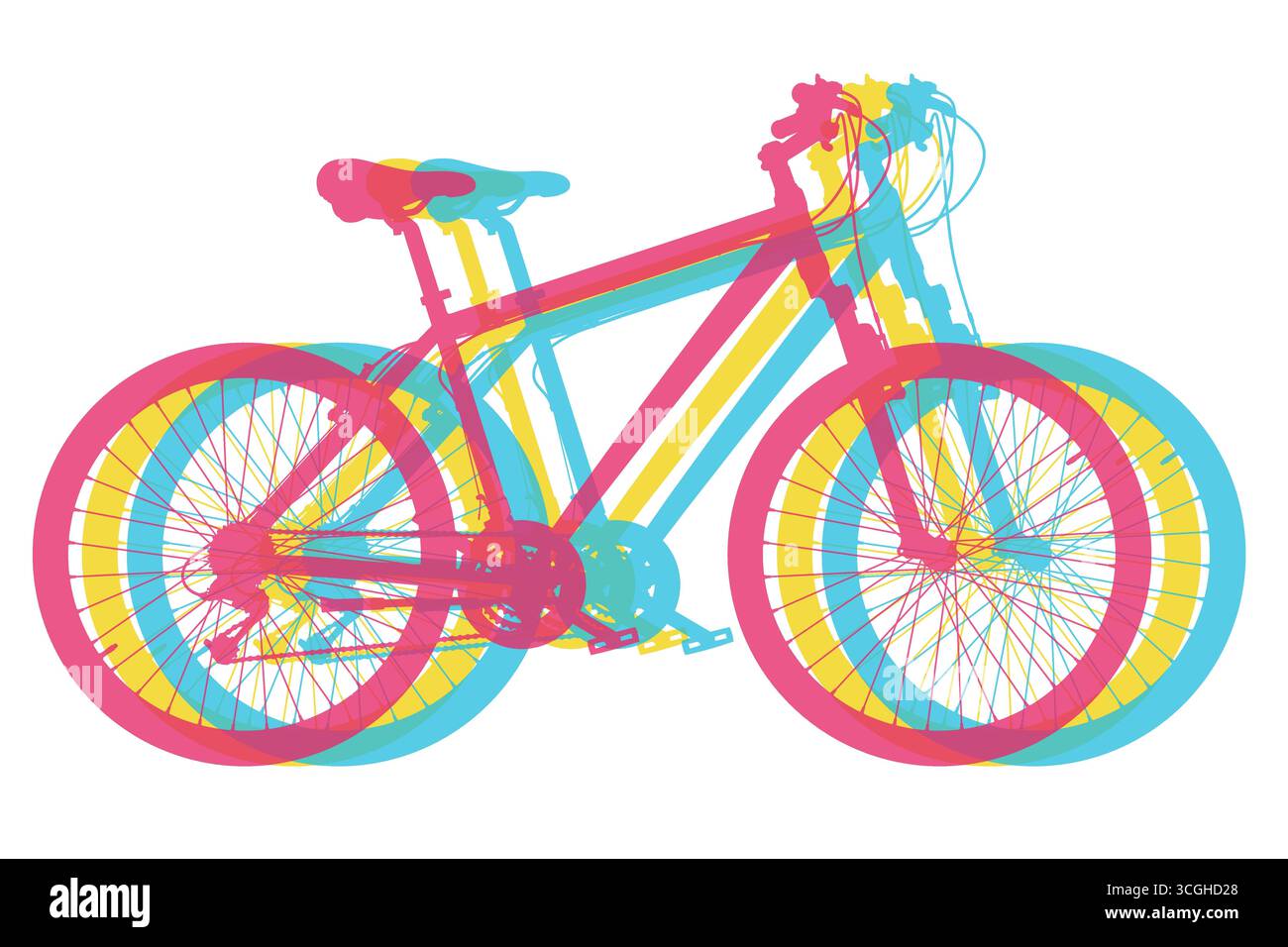 Mountain bike racing in Cut Out Stock Images & Pictures - Alamy