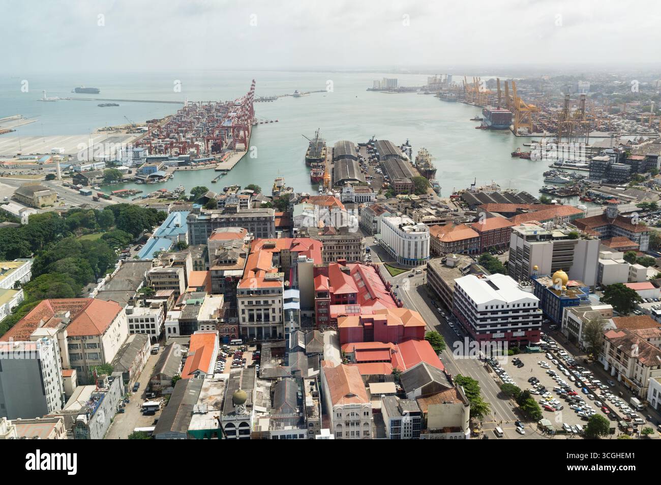 Aerial view of Port of Colombo, Sri Lanka Stock Photo - Alamy