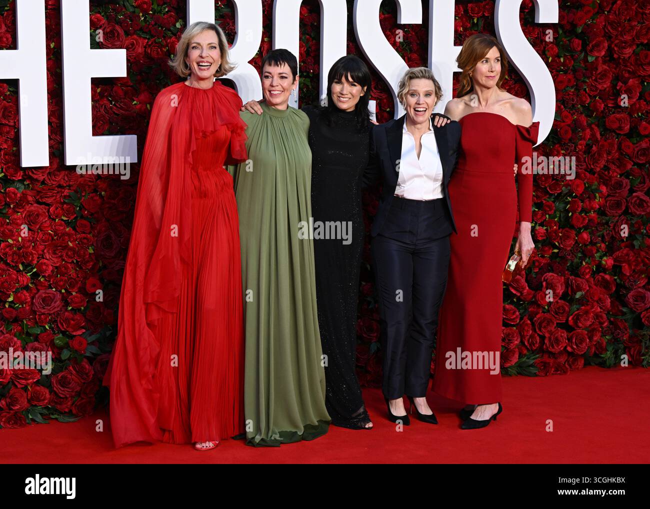 London, UK. August 28th, 2025. Allison Janney, Olivia Colman, Zoe Chao ...
