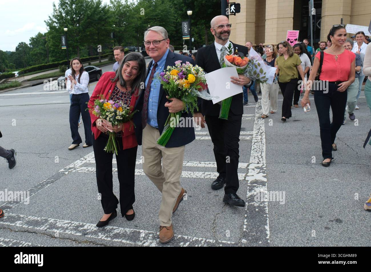 Dr. Debra Houry, left, Dr. Daniel Jernigan and Dr. Demetre Daskalakis ...