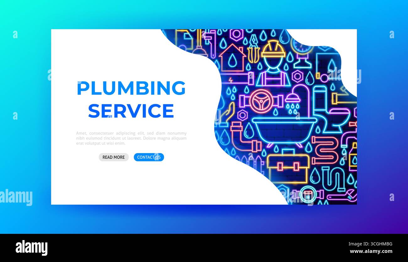 Landing page template design Stock Vector Images - Alamy