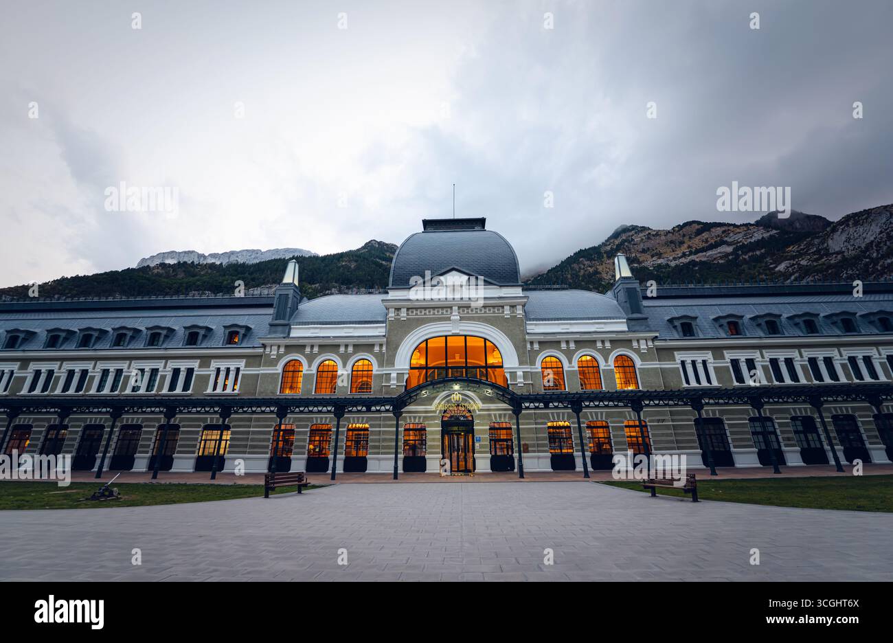 Canfranc Station in Huesca, converted into a luxury hotel Stock Photo ...