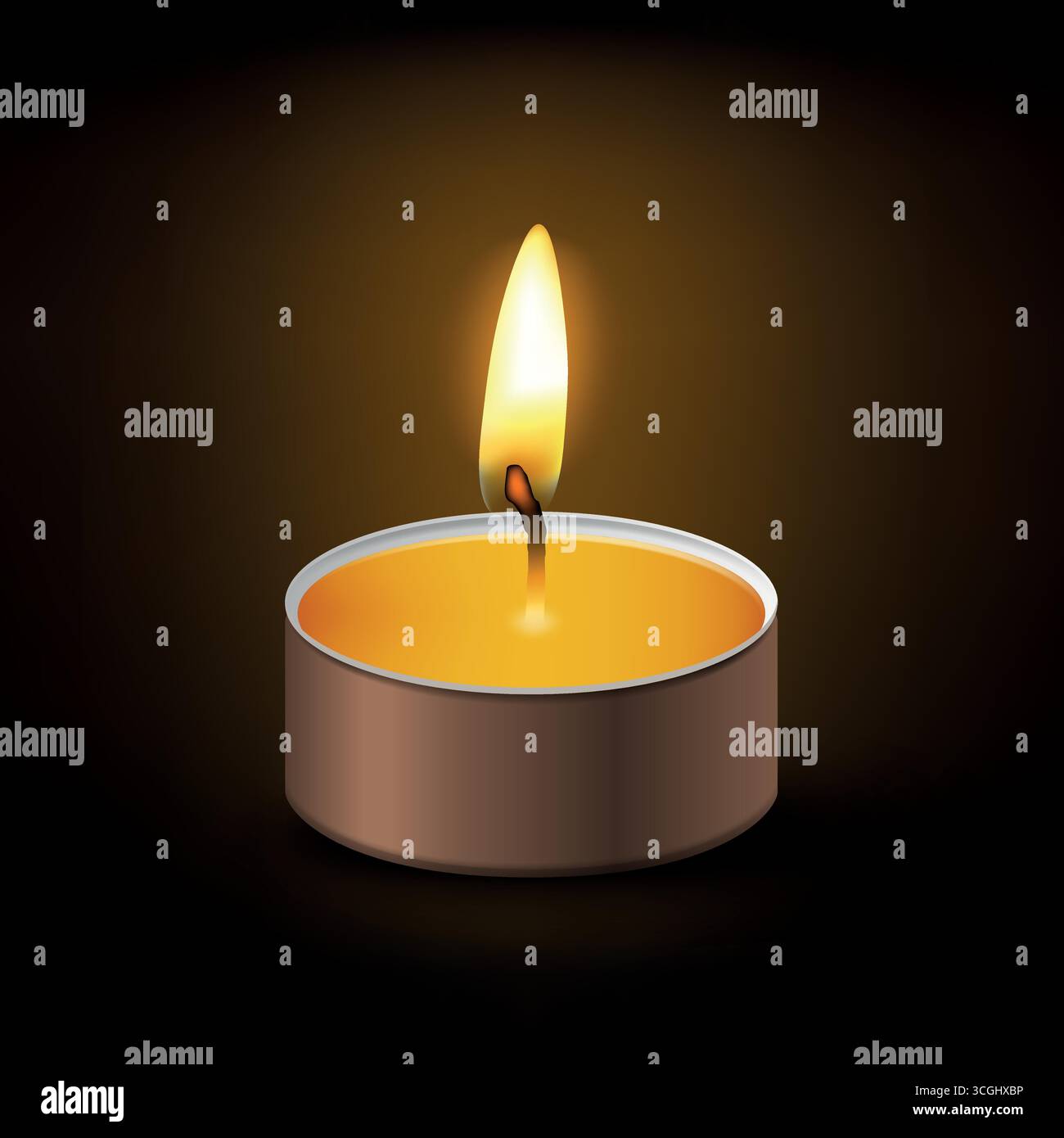 Tealight ambiance Stock Vector Images - Alamy