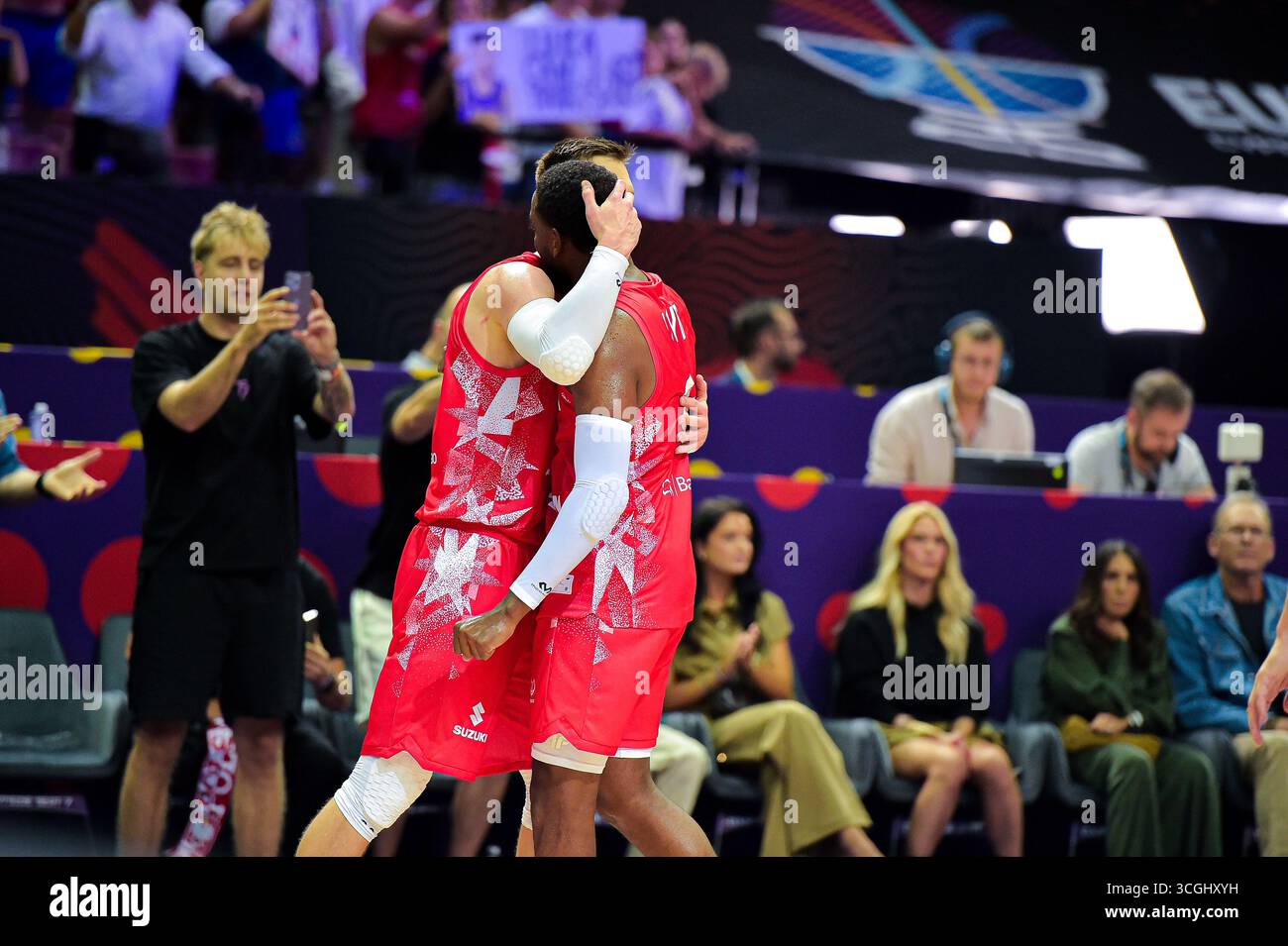 Katowice, Poland. 28th August, 2025. Polish team (Jordan LOYD - center ...