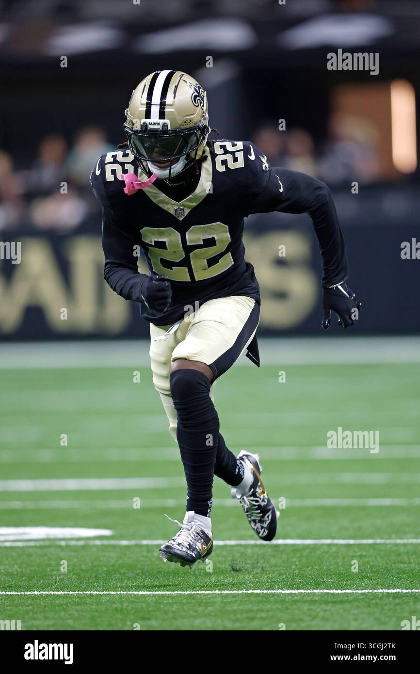 New Orleans Saints wide receiver Rashid Shaheed (22) runs a route ...