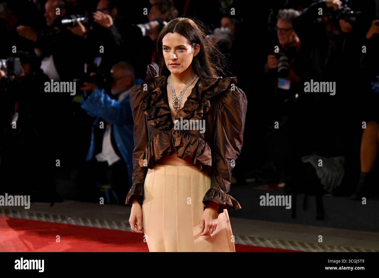 28 August 2025, Italy, Venedig: Riley Keough, actress in the film and ...