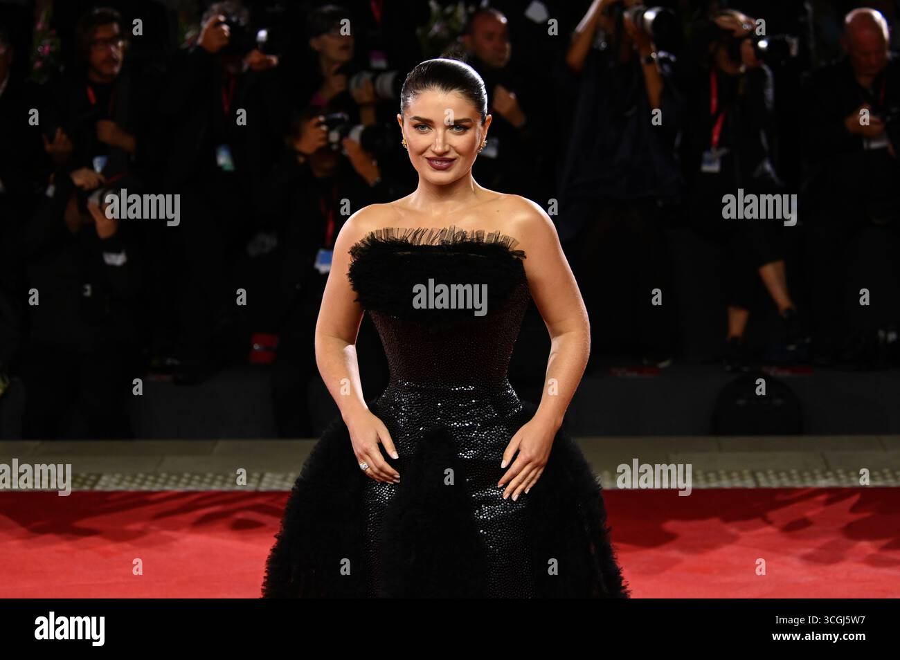 28 August 2025, Italy, Venedig: Eve Hewson, actress in the film ...