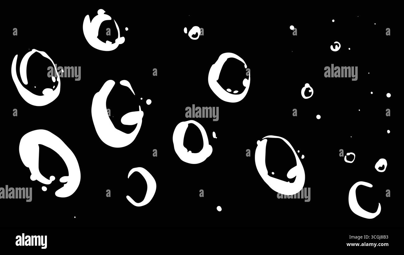 Bubbles splatter Black and White Stock Photos & Images - Alamy