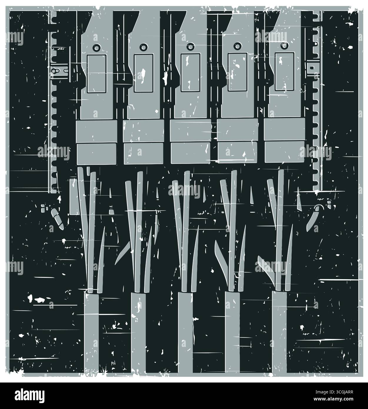 Electric rack Stock Vector Images - Alamy