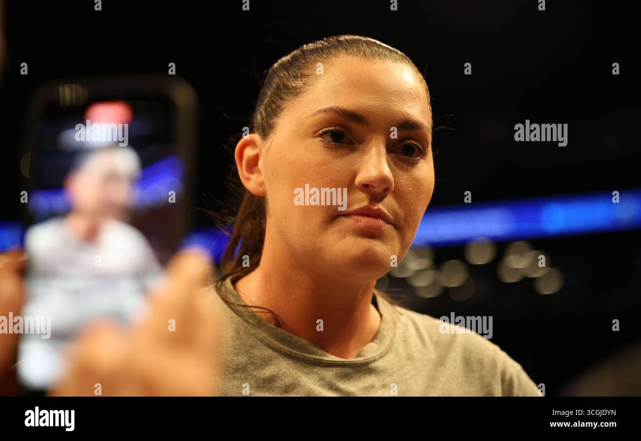 Aug 28, 2025; Brooklyn, New York, USA; Washington Mystics center ...