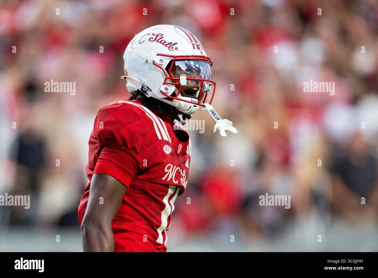 August 28, 2025: North Carolina State Wolfpack quarterback CJ Bailey ...