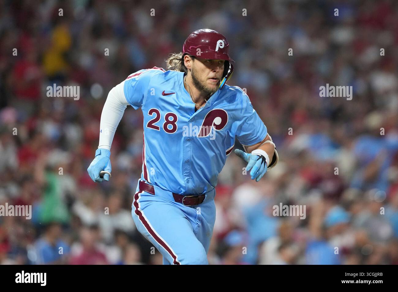 Philadelphia Phillies' Alec Bohm plays during a baseball game Thursday ...