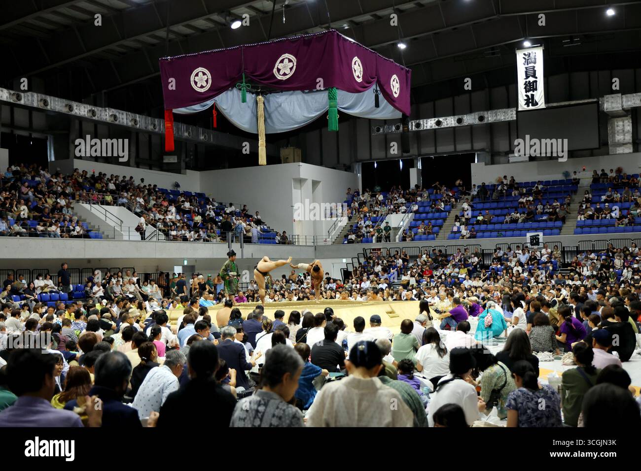 General view, AUGUST 28, 2025 - Sumo : Tachikawa Tachihi Sumo ...