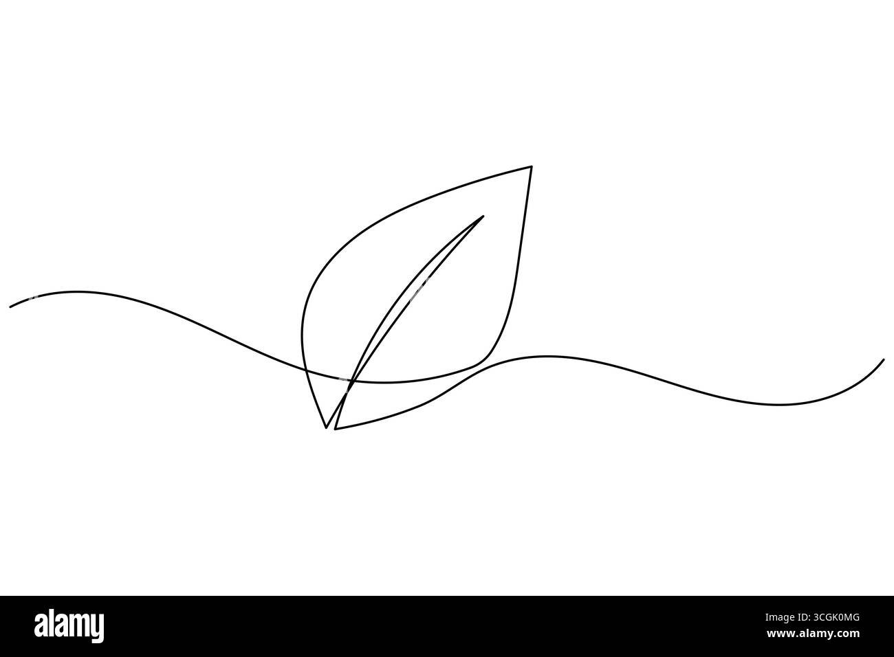 Hand plant continuous line hi-res stock photography and images - Alamy