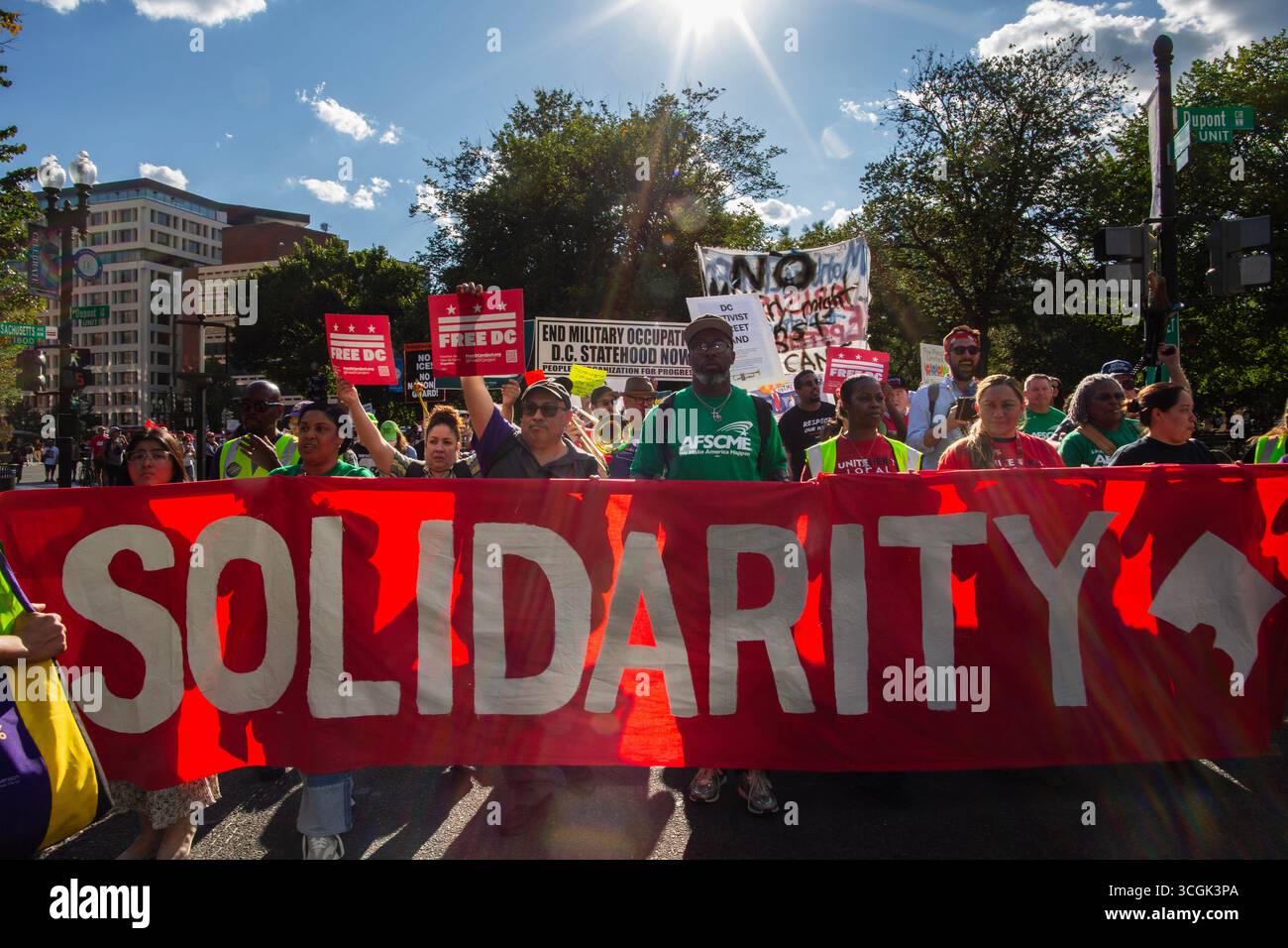 Activists gather at Dupont Circle for a rally and march in Washington ...