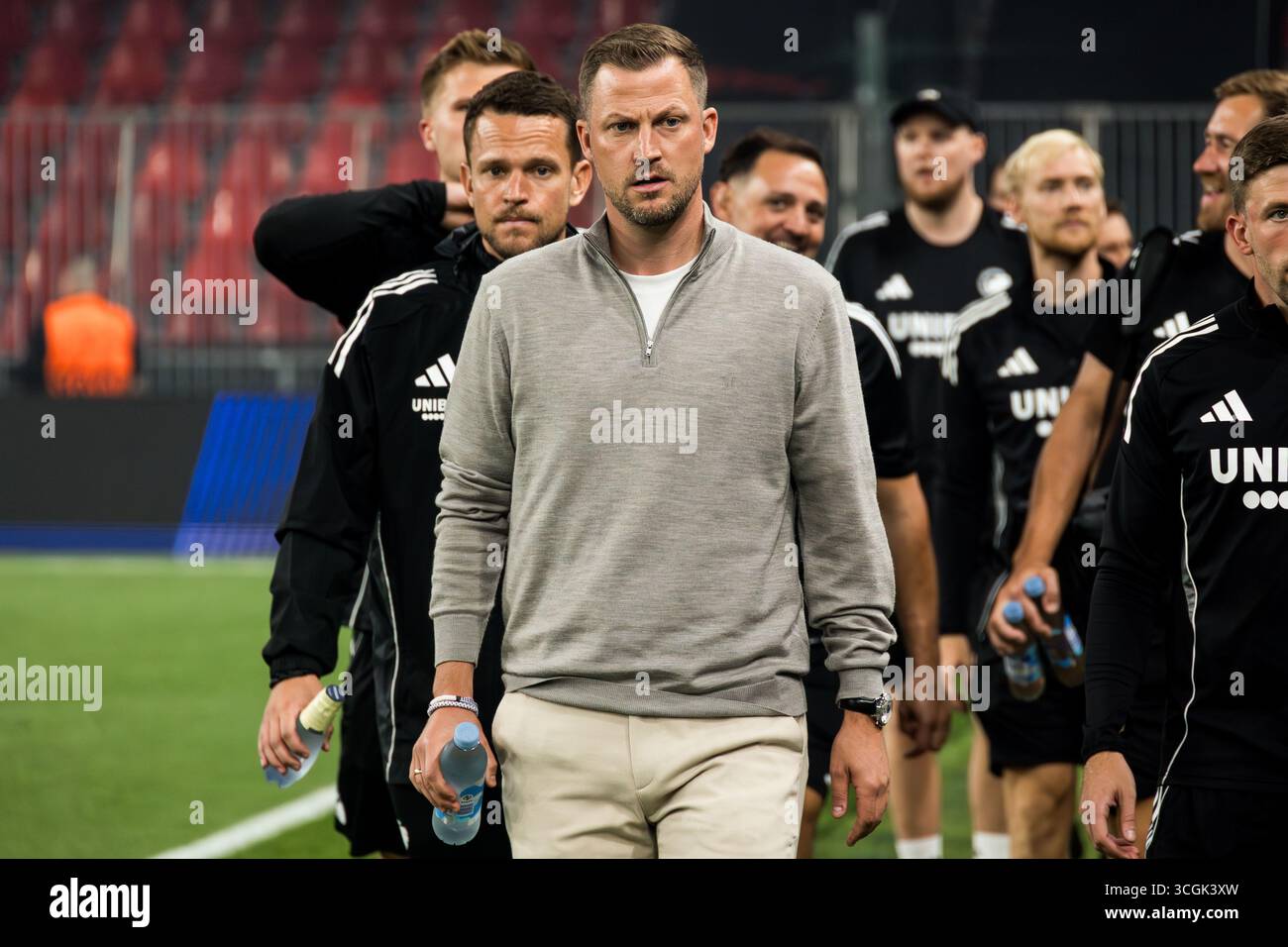 Head coach Jacob Neestrup of F.C. Copenhagen seen prior to the UEFA ...