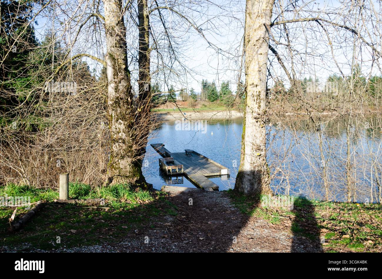 Albert Dyck Lake, also known as Molson Lake - a man-made lake and ...