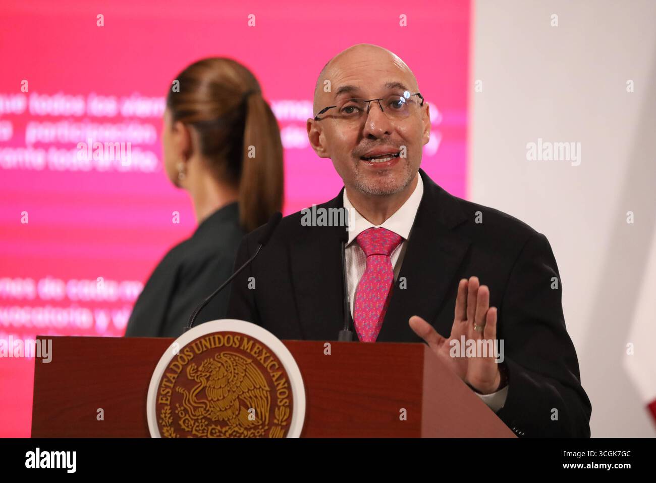 Mexican President Claudia Sheinbaum presents the Tlaxcala Wellbeing ...