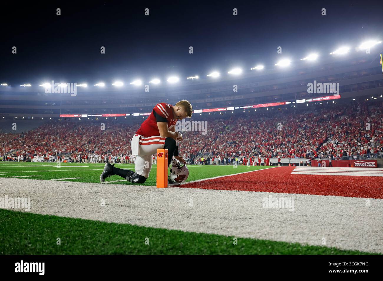 August 28, 2025: Wisconsin Badgers quarterback Billy Edwards Jr. (9 ...