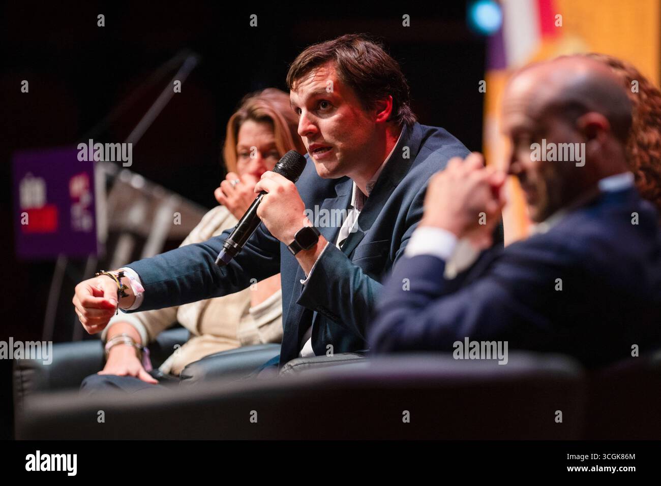 Joao Martins Pereira president of YES during the French left-wing Parti Socialiste (PS) Campus ...