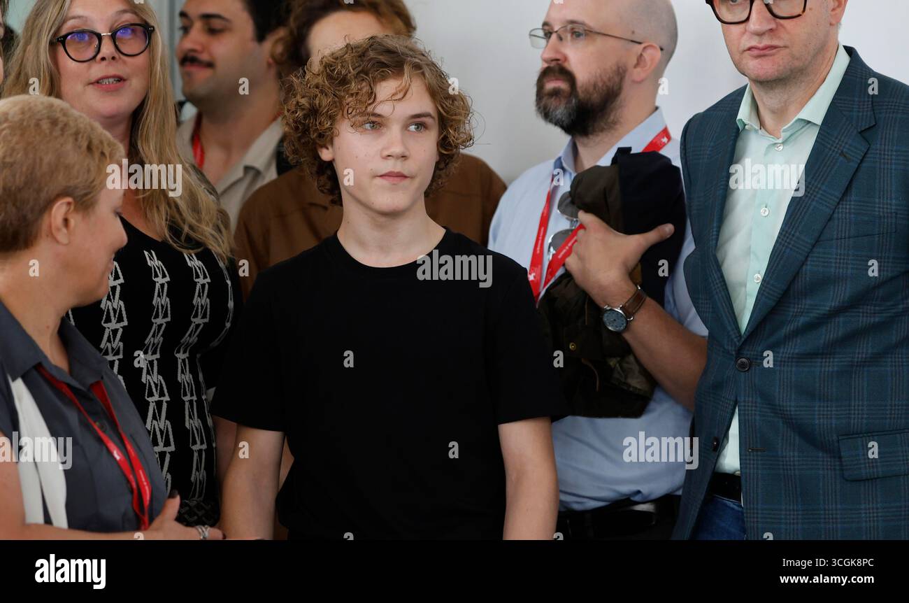 Bojtorjan Barabas poses at the photocall of 'Orphan' during the 82nd ...