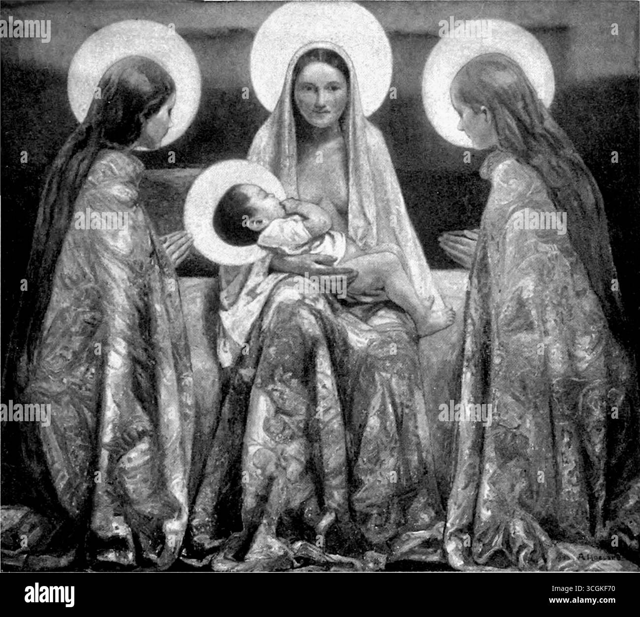 Adolf Hölzel - Nativity - 1912 Stock Photo - Alamy