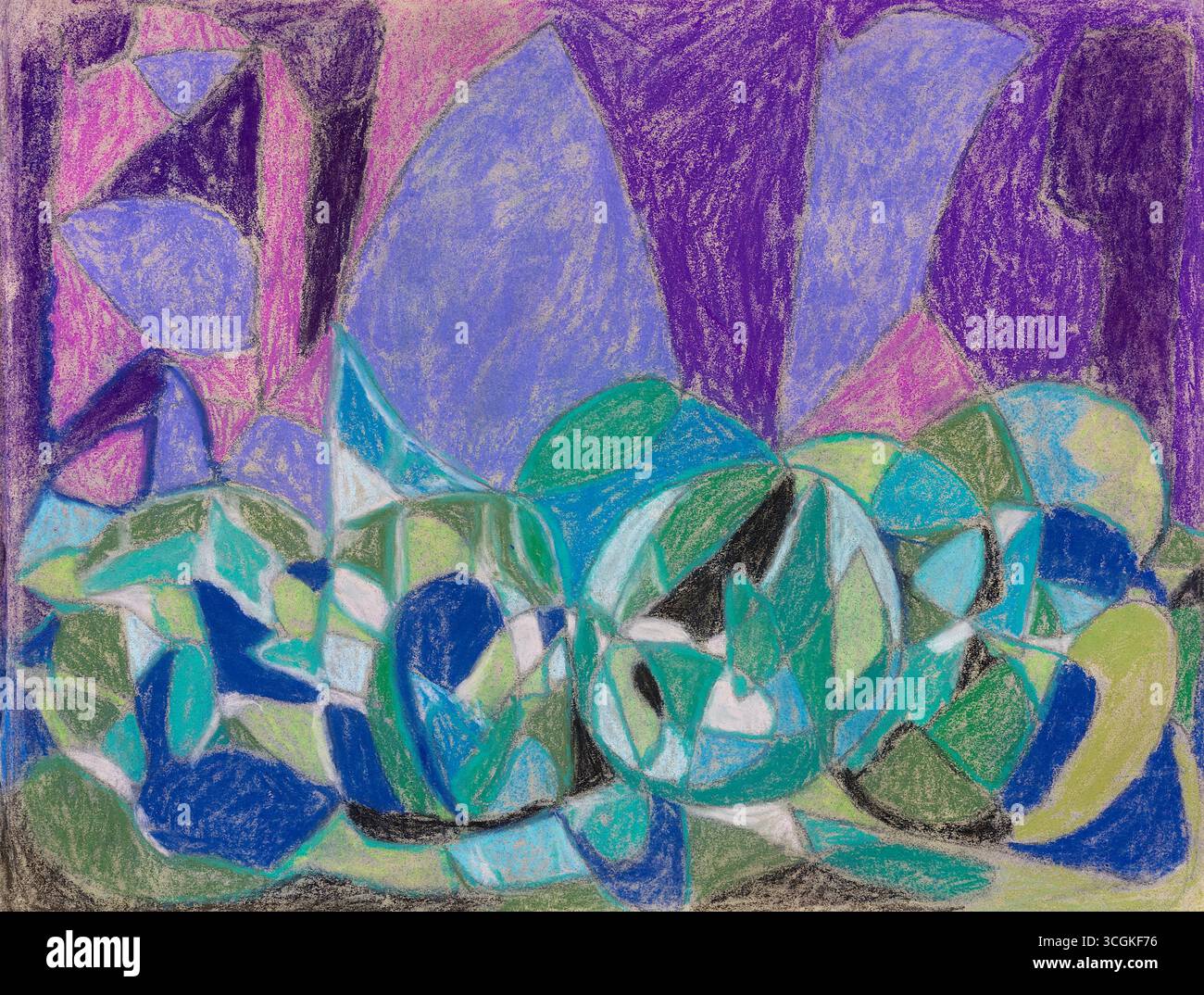Adolf Hölzel - Large Composition - 1927 Stock Photo - Alamy