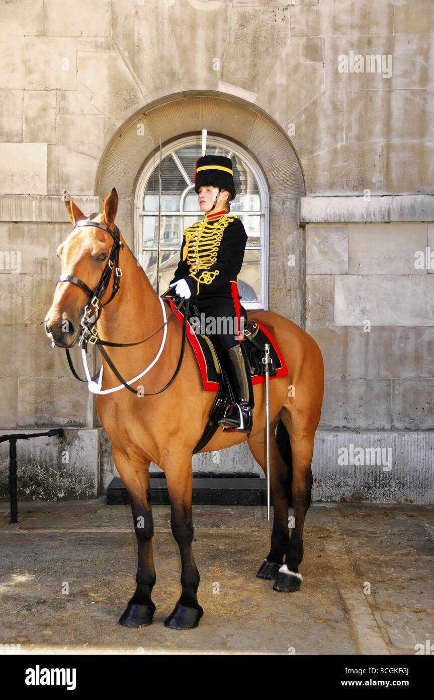 Horse Guard, Barracks Household Cavalry, elite force, Whitehall, London ...